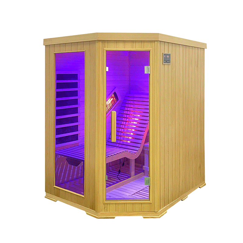 New Arrival Indoor Corner Infrared Saunas with chair - KDY