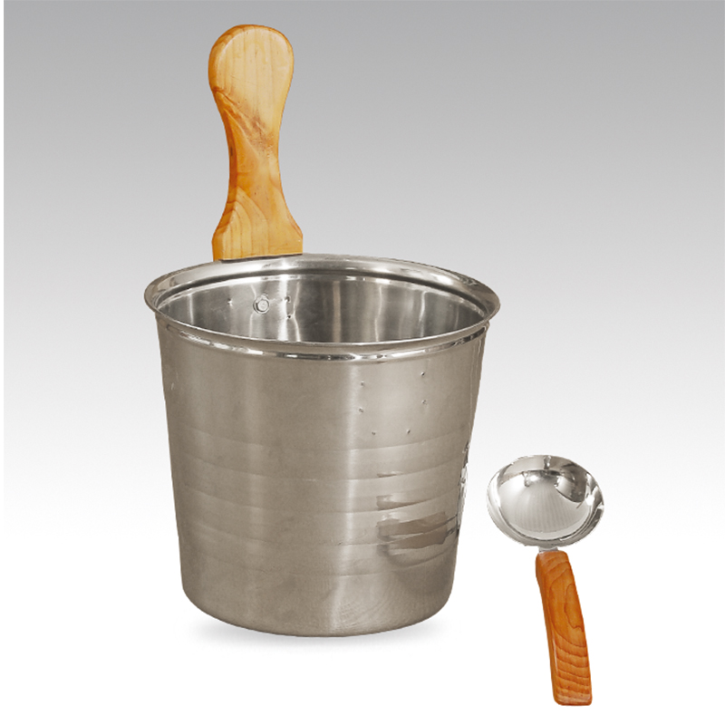 Stainless Steel Sauna Bucket with handle - KDY